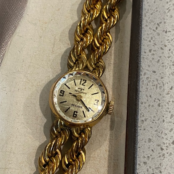 technos | Accessories | Technos Deluxe K Gold Filled Wind Up Watch ...